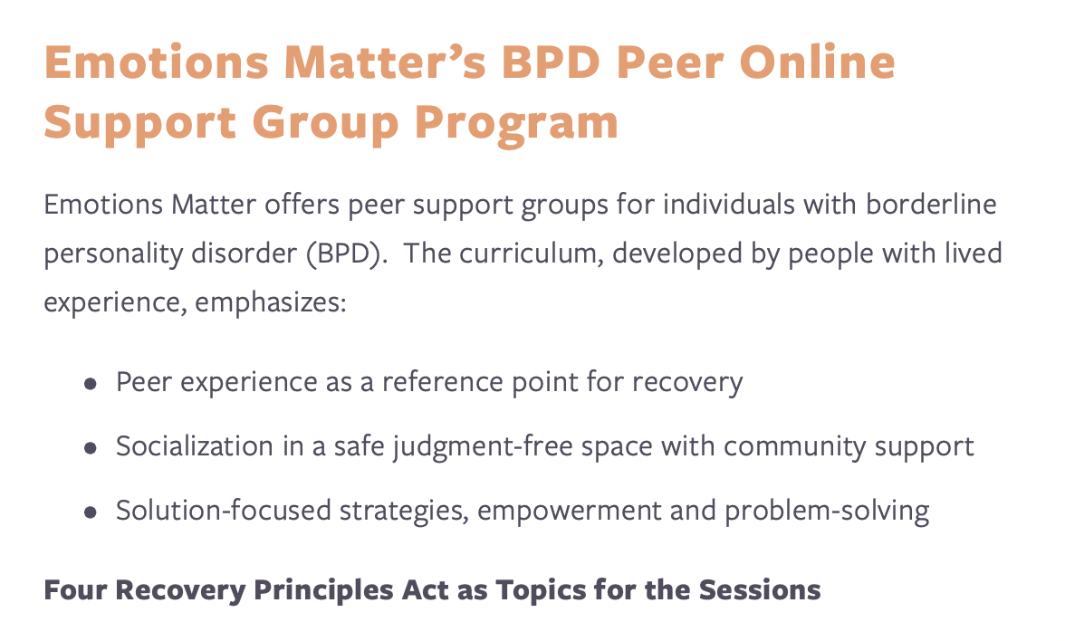 Why peer support matters in BPD treatment — Bold Beautiful Borderline